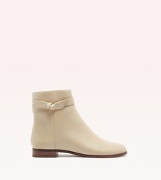 Clarita City Bootie Flat Limestone | Alexandre Birman