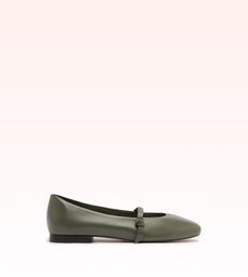 Slim Clarita Ballerina Olivine | Alexandre Birman