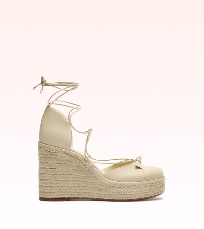 Slim Clarita Espadrille 120 Shell | Alexandre Birman